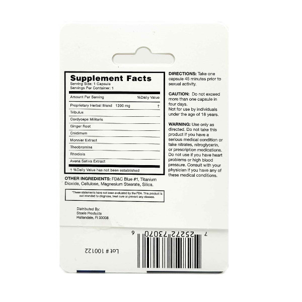 New Blue Rock Original Pill Men Sexual Strength Enhancer