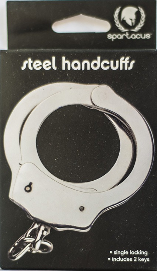 Spartacus Steel Handcuffs Single Locking With 2 Keys Game